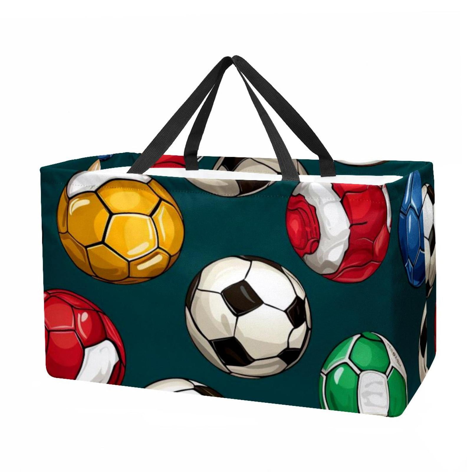 Football Large Capacity Reusable Laundry Bag – Foldable Oxford Cloth ...