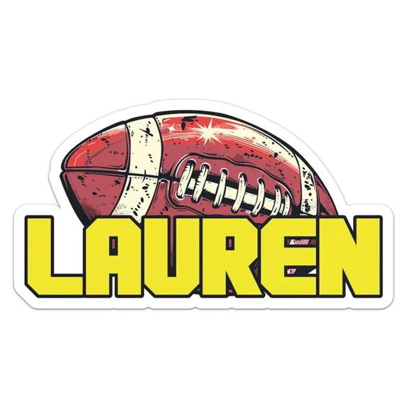 Football Lauren Sticker Phone Decal Water Bottle Stickers Car Decals ...