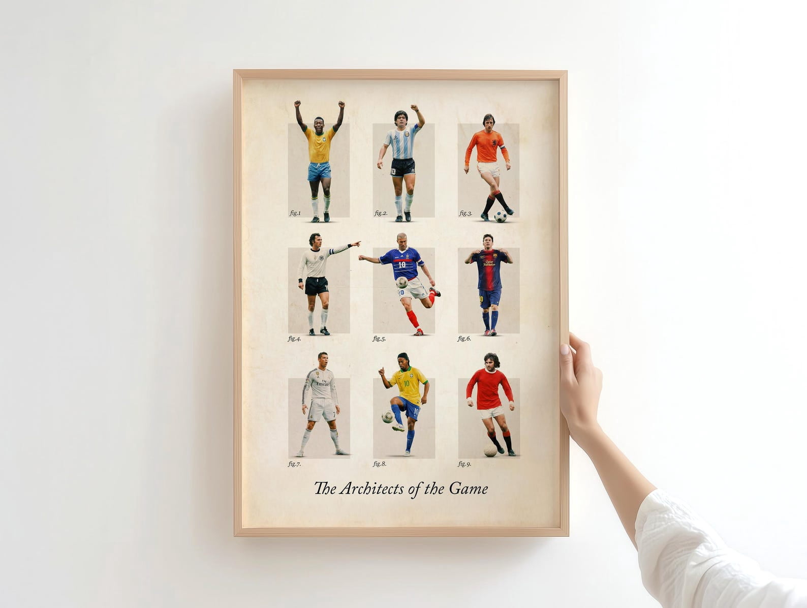 Football Legends Poster – Heroes Poster – Soccer Champions Artwork Art ...