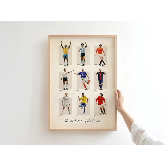 Football Legends Poster – Heroes Poster – Soccer Champions Artwork Art ...