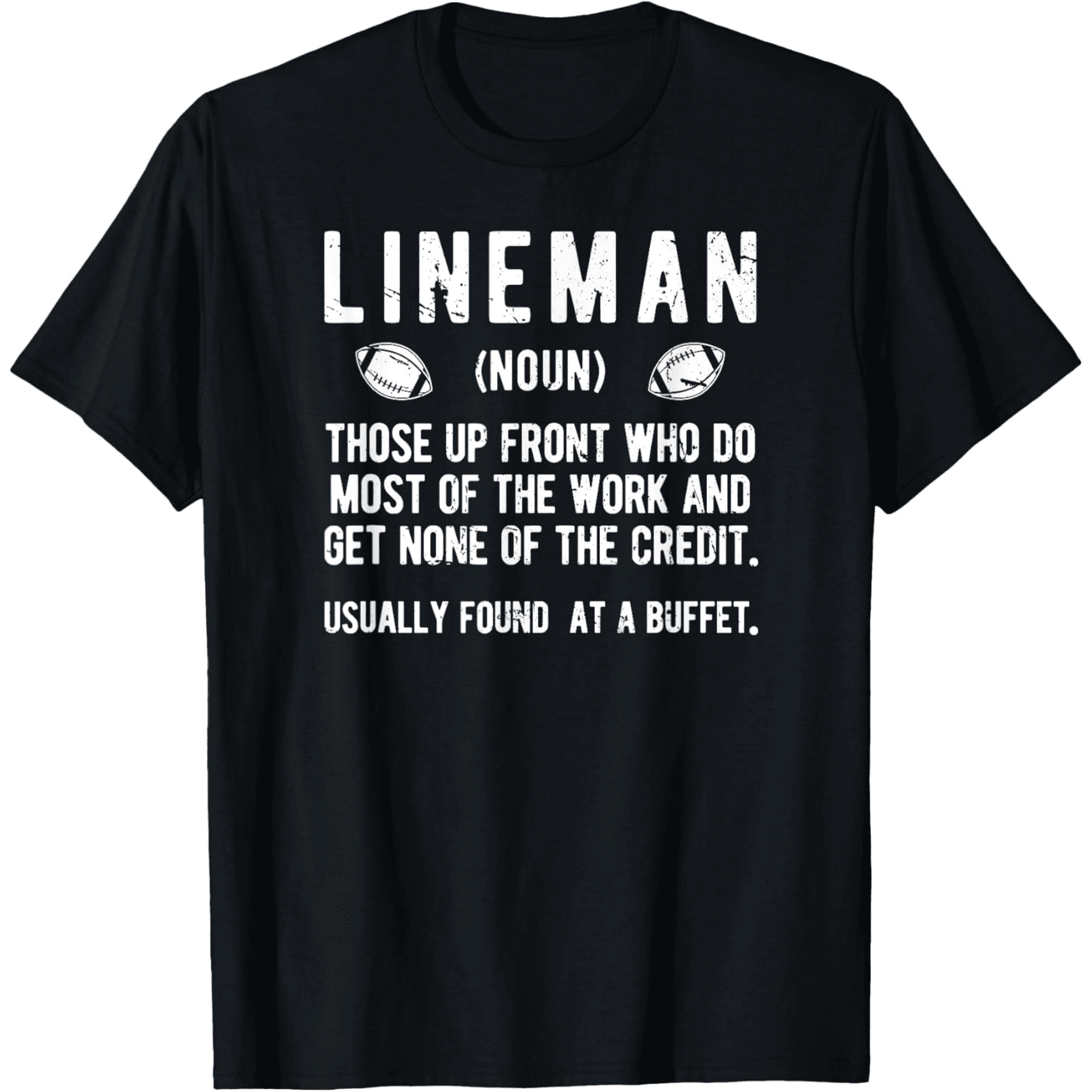 Football Lineman Definition Offensive Lineman Football Mens T-Shirt ...