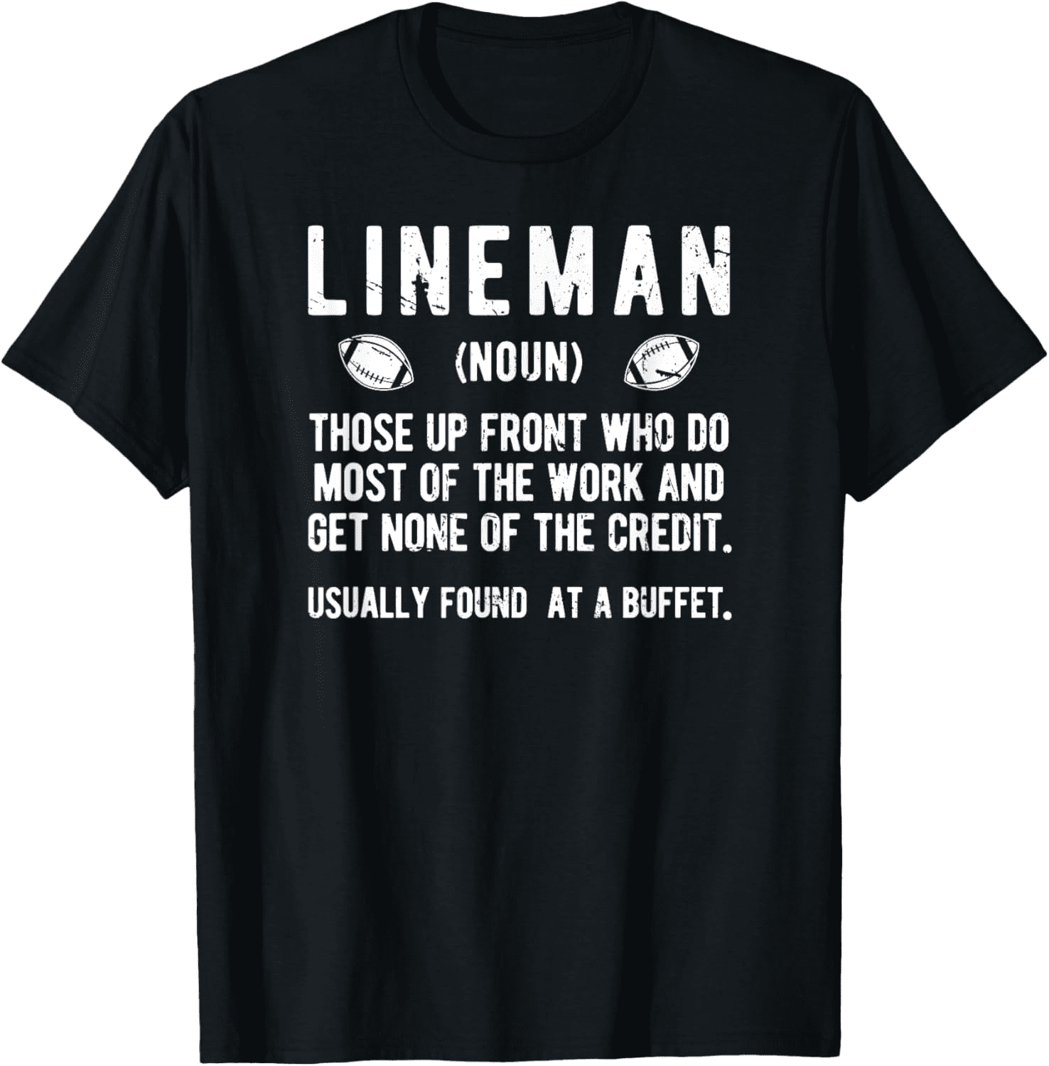 Football Lineman Definition Offensive Lineman Football T-Shirt ...