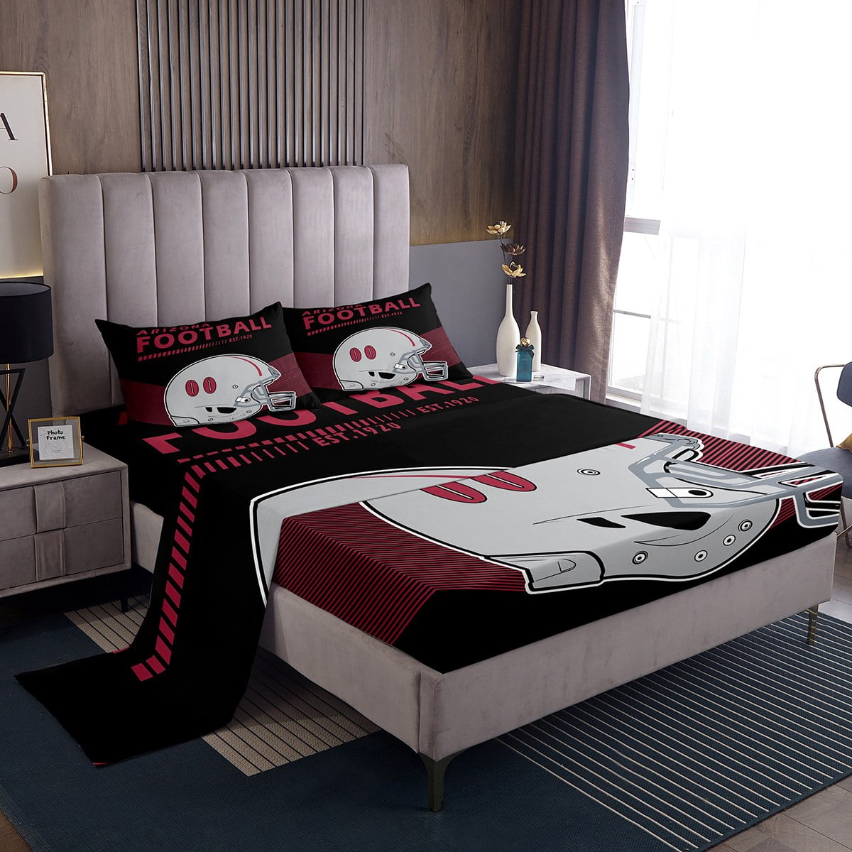 Football Lovers Gifts Sheets American Football Bed Sheets Set Kids ...