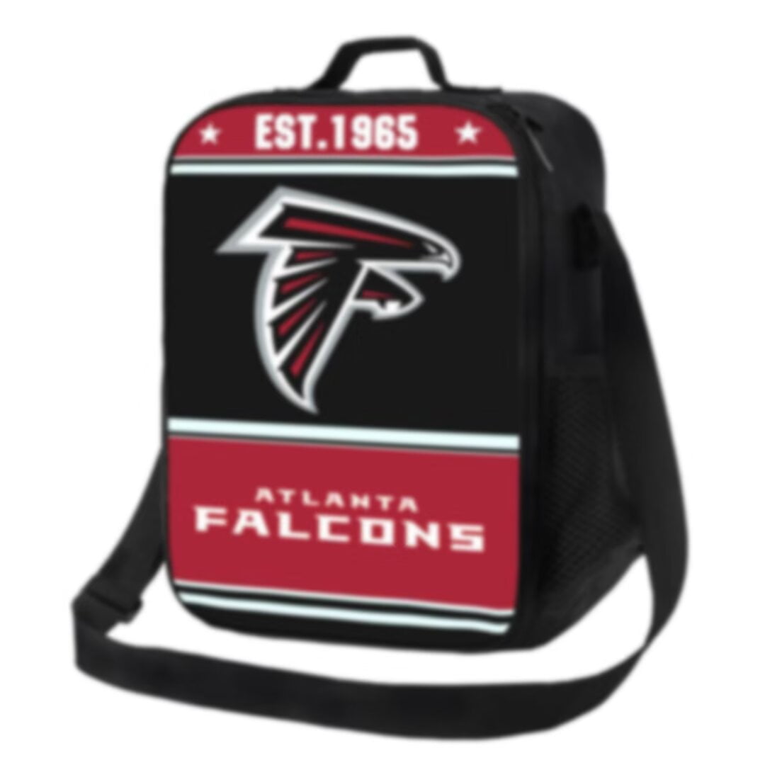 Football Lunch Bag Falcons Team Logo Insulated Lunch Box for Men Women ...