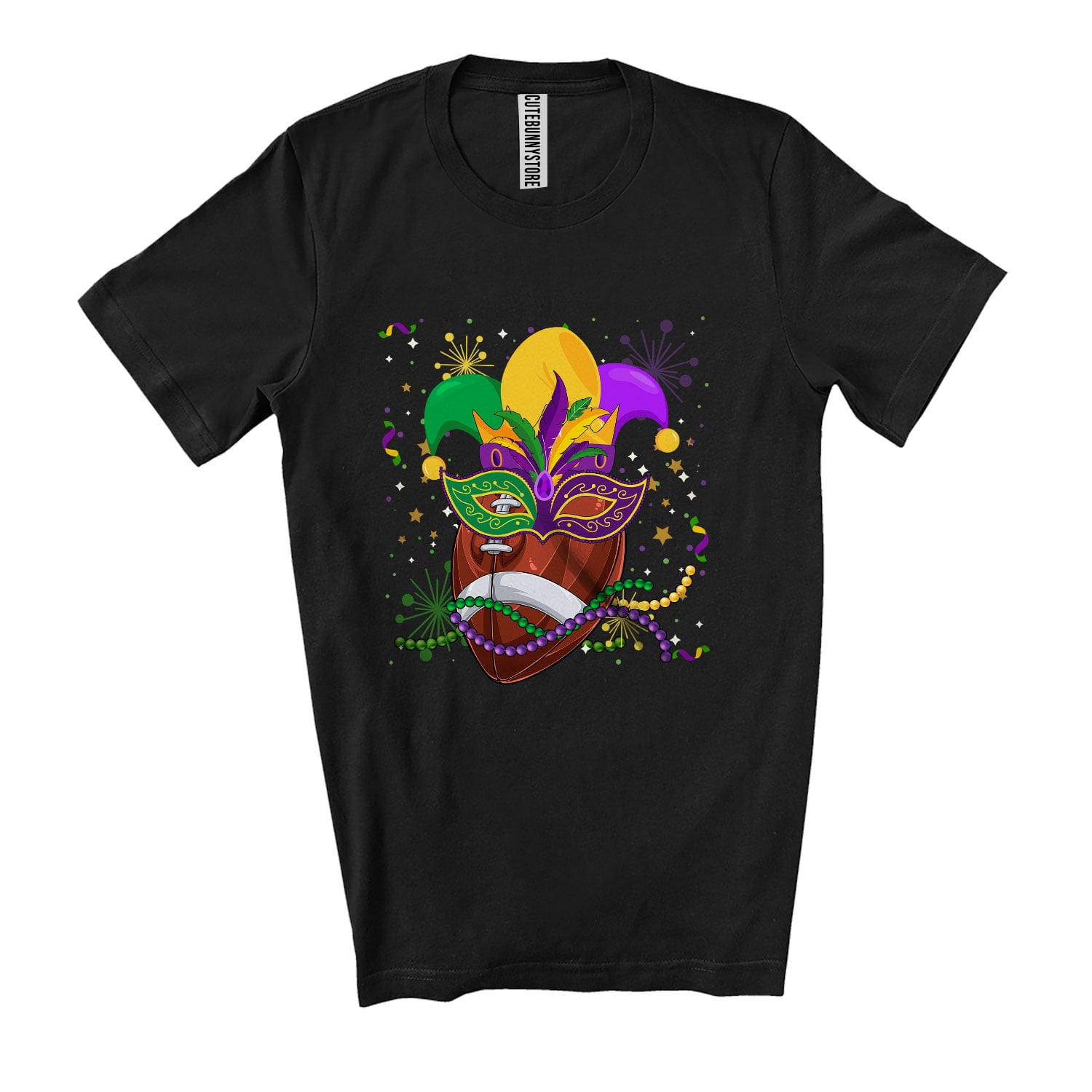 Football Mardi Gras Mask Beads; Amusing Sport Player; Parades Group ...