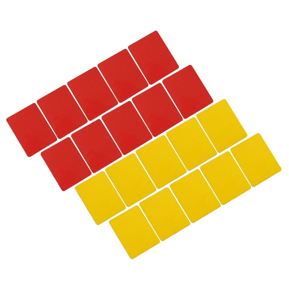 Football Match Referee Card Soccer Supplies Red Yellow Cards for Pvc ...