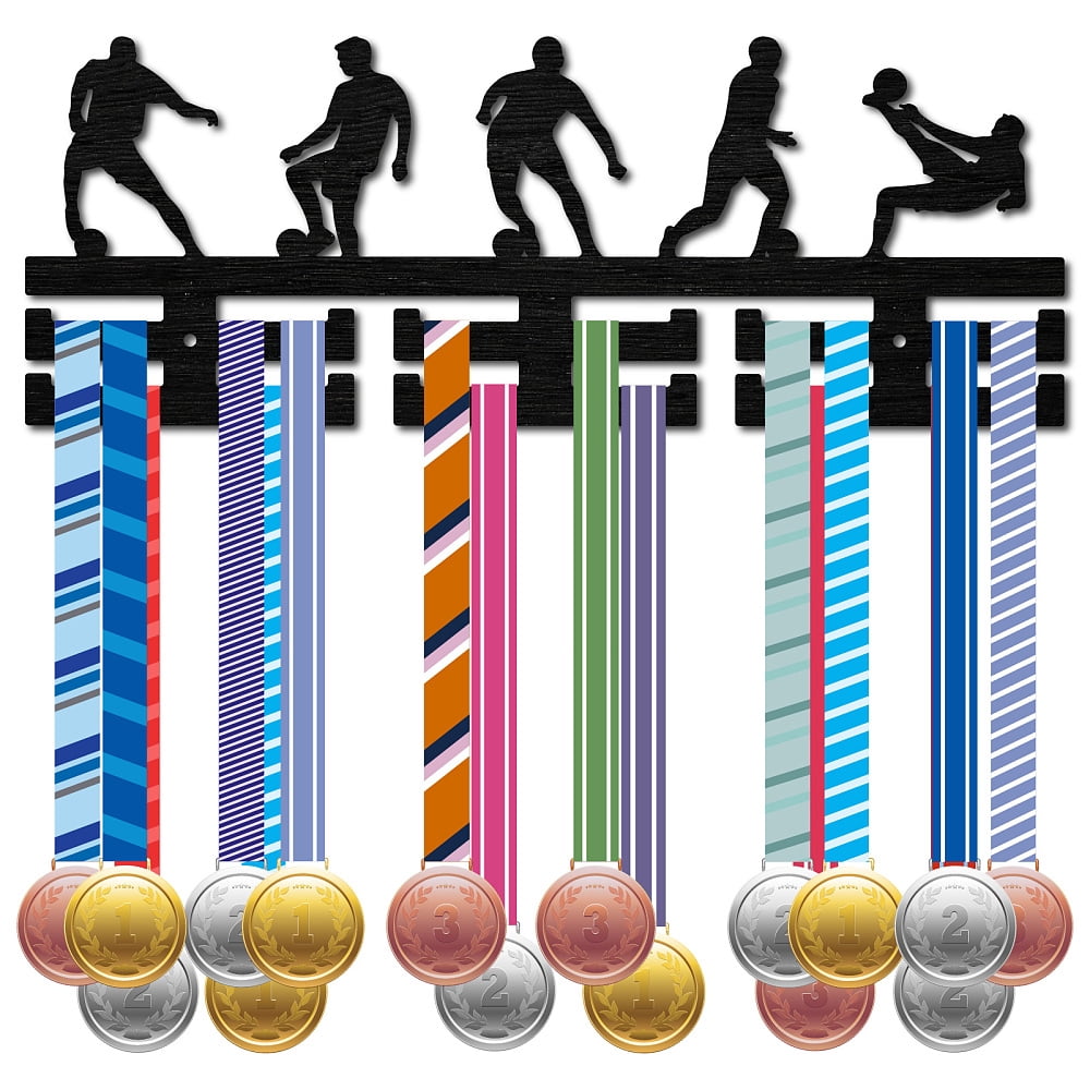 Football Medal Hanger Display Soccer Medal Holder Rack Frame for Sports ...