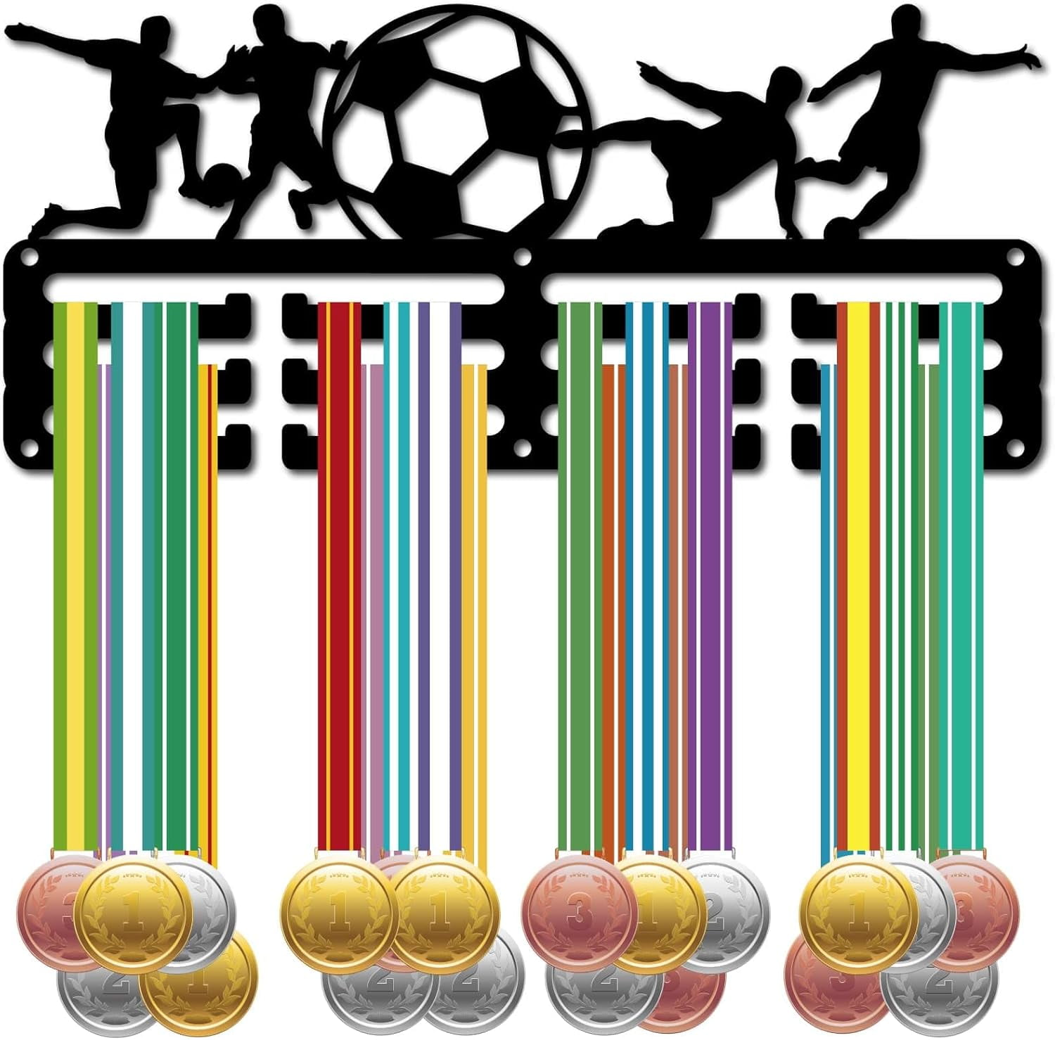 Football Medal Holder Medal Hanger Medal Rack Display Hanging Awards ...