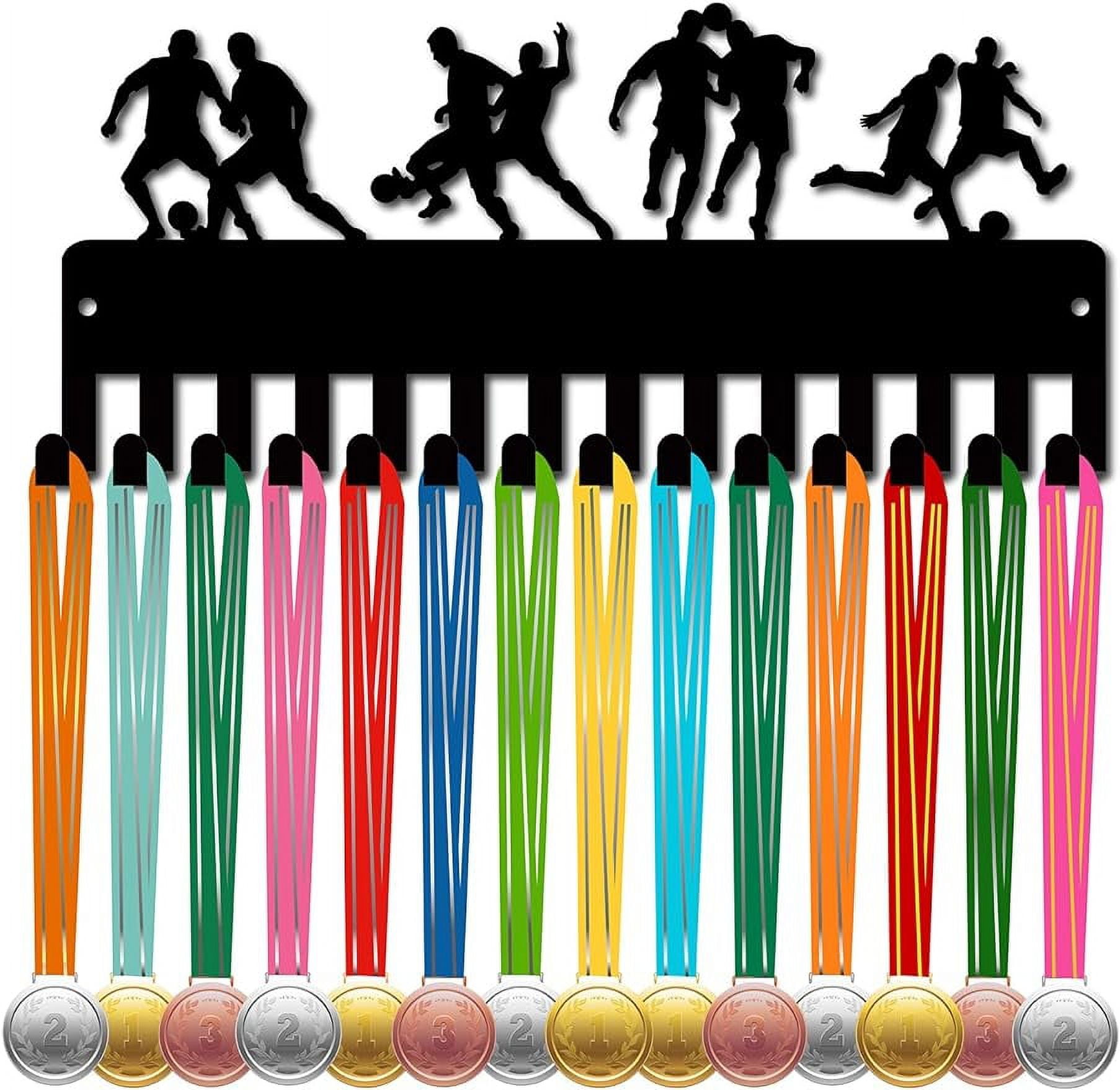 Football Medal Holder Soccer Medal Hanger Display Rack Sports Hanging ...