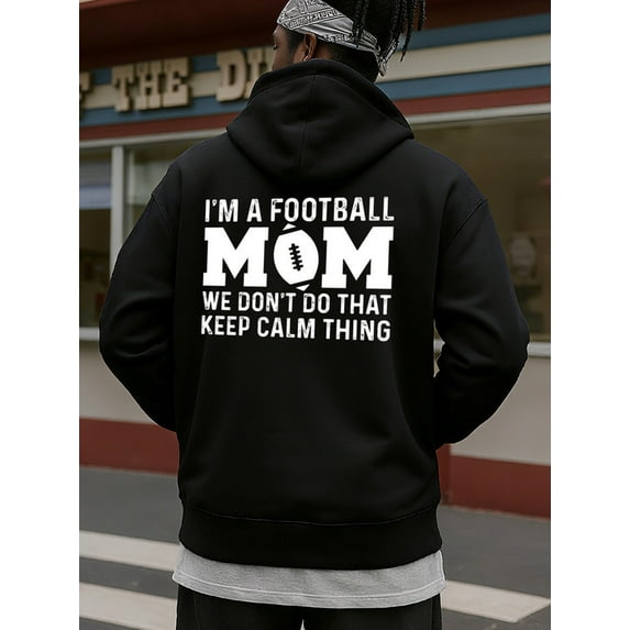 Football Mom Hoodie graphic hoodies Exercise for men machine washable ...