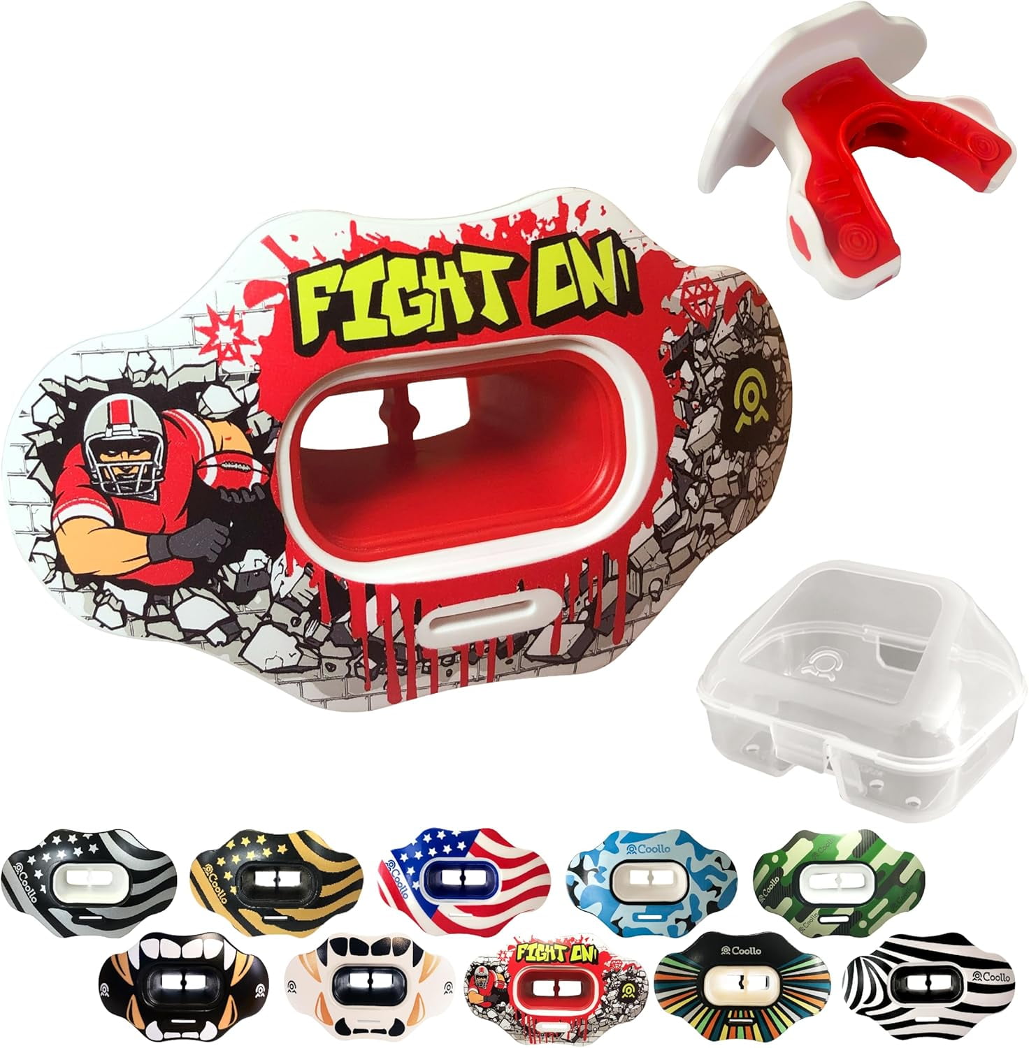 Football Mouth Guard Lip Guard MAXX/Might Football and High Impact ...