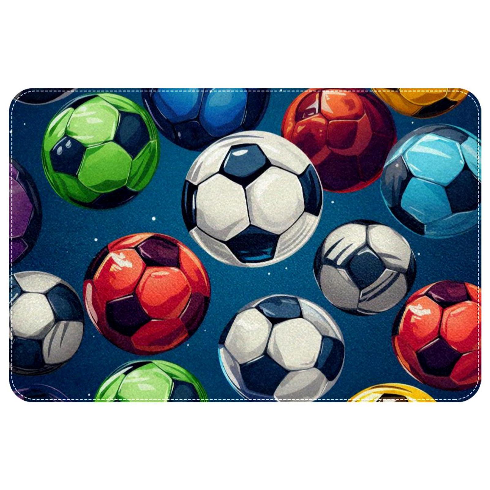 Football Non-Slip Polyester Chair Mats and Door Rugs - Machine Washable ...