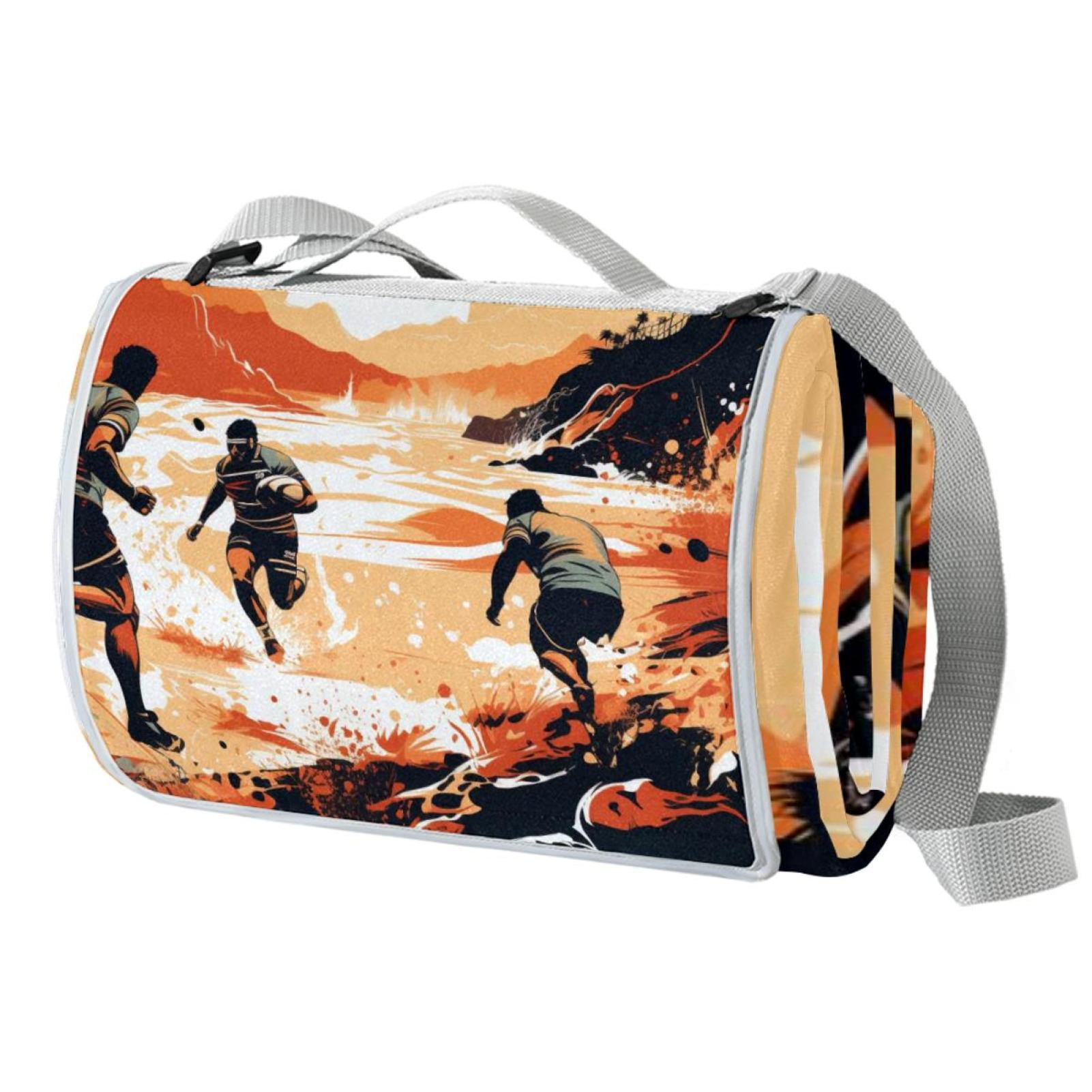 Football Outdoor Canvas Picnic Blanket Lightweight Foldable Waterproof ...