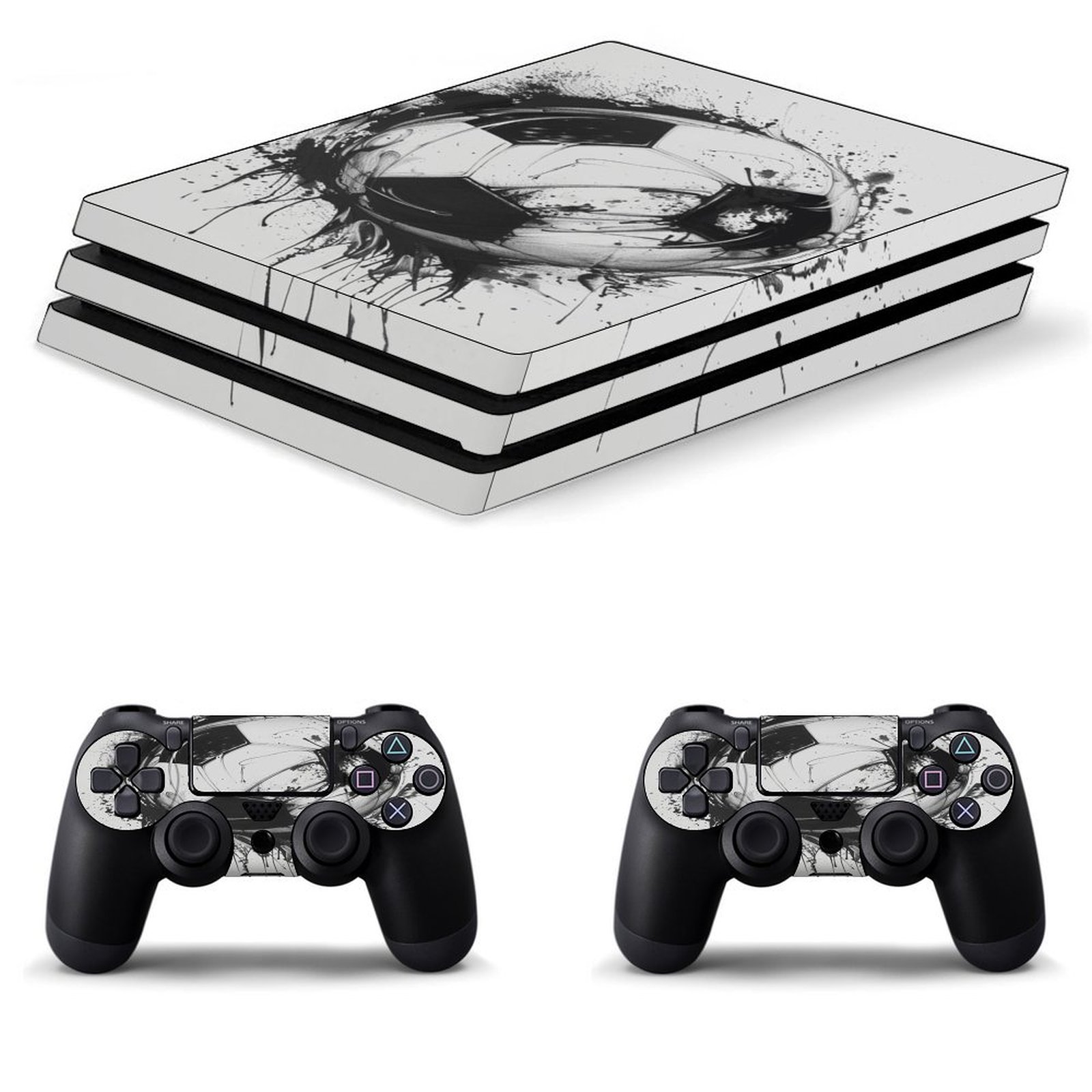Football PS4/PS4 Pro/PS4 Slim Skin Sticker For Console And Controller ...