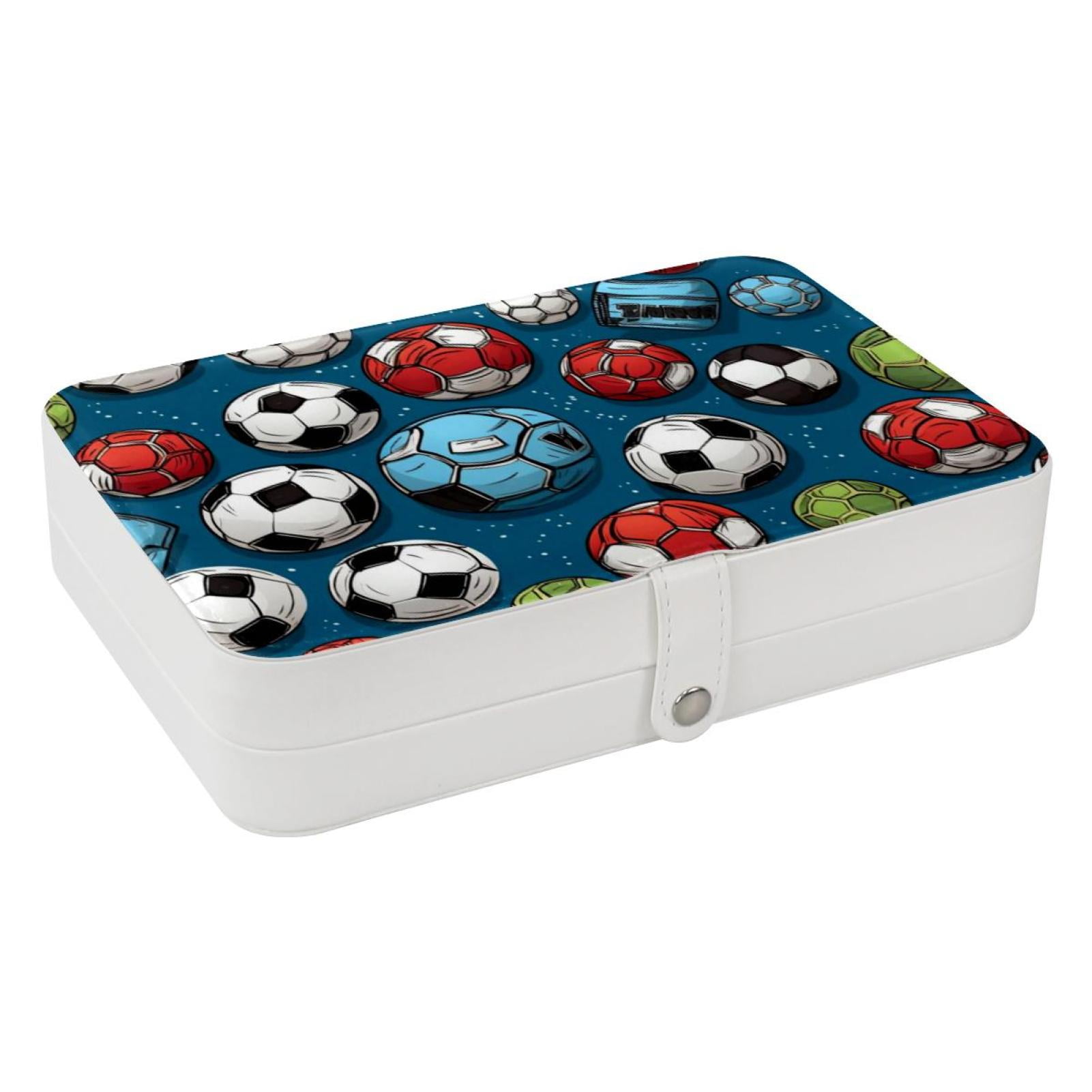 Football PU Leather Display Case with Removable Compartment and ...