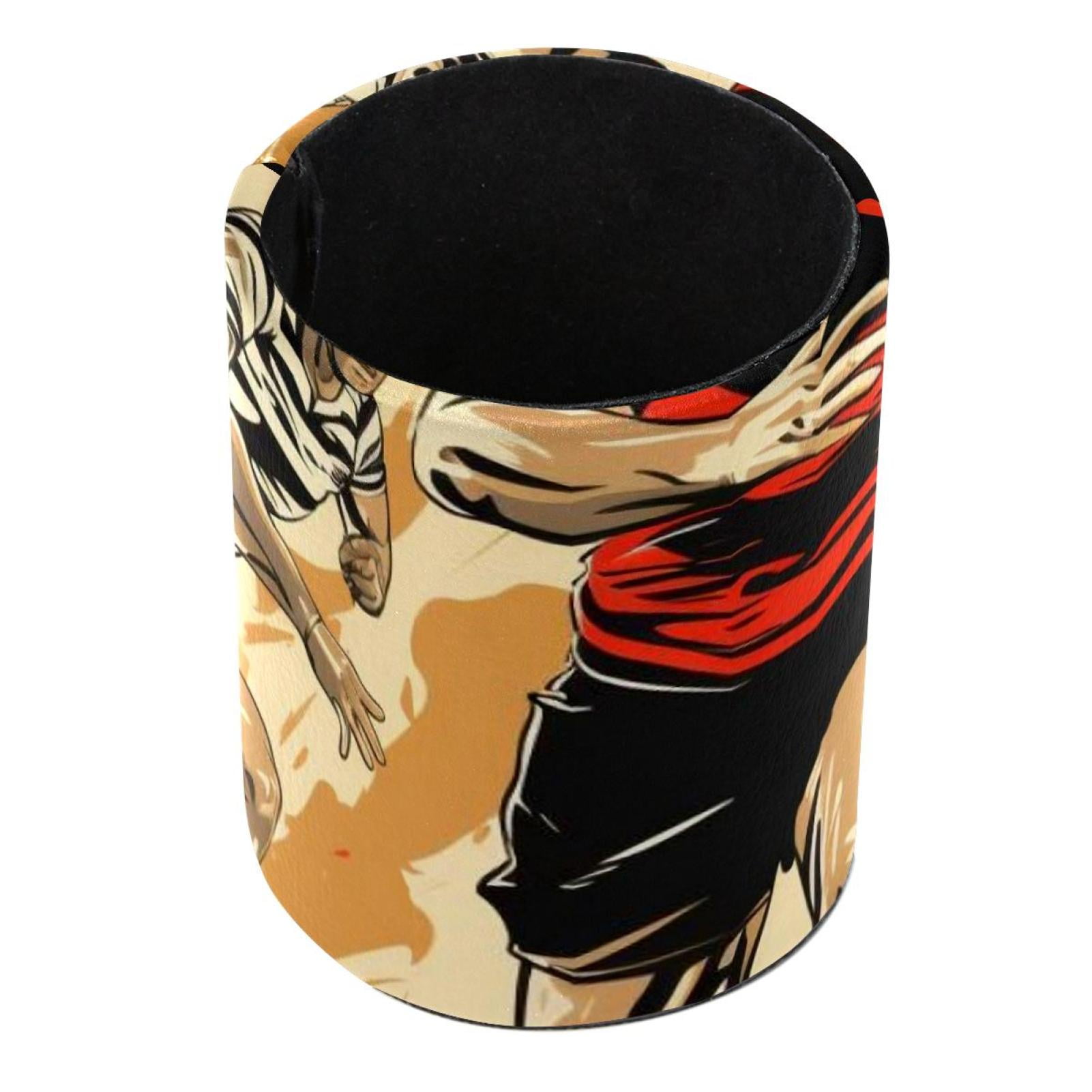 Football PVC Leather Brush Holder Pencil Organizer Cylinder Pen Holder ...
