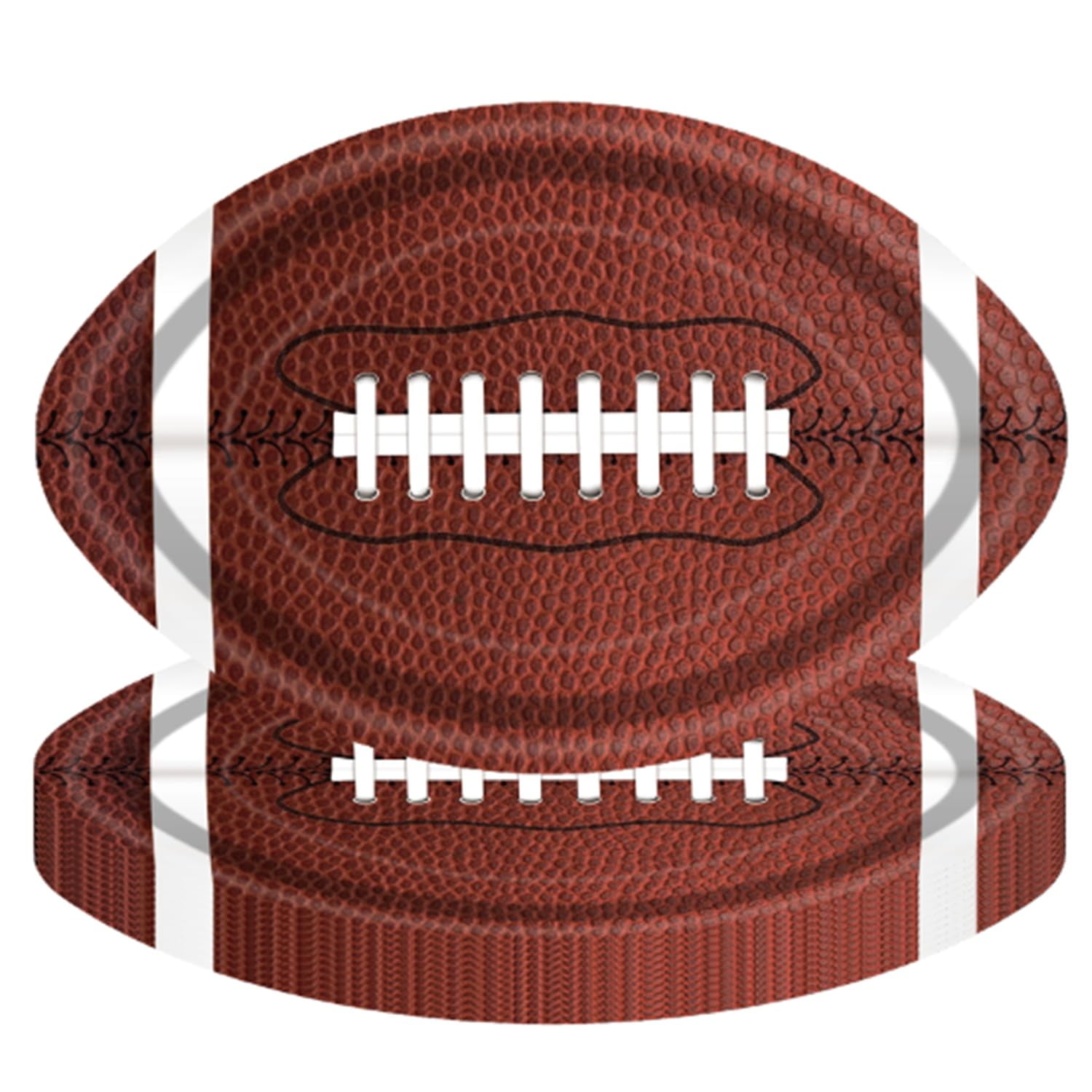 Football Paper PlatesITSC Napkins Dinnerware Set, Game Day Football ...