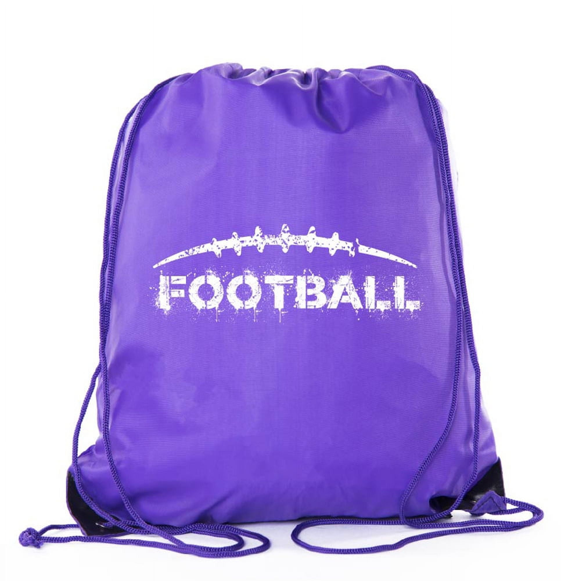 Football Party Bags | Football Drawstring Cinch Backpacks for Team ...