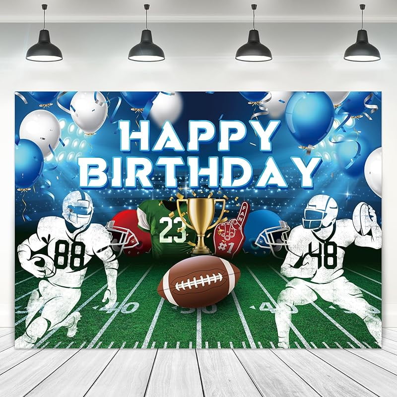 Football Party Decorations, Football Banner for Birthday Party ...