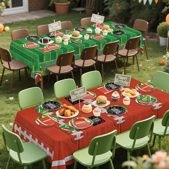 Football Party Decorations Kit for 24: Football Party Supplies Set with ...