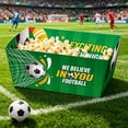 Football Party Favor Boxes, Foldable Snack Treat Containers With Sports ...