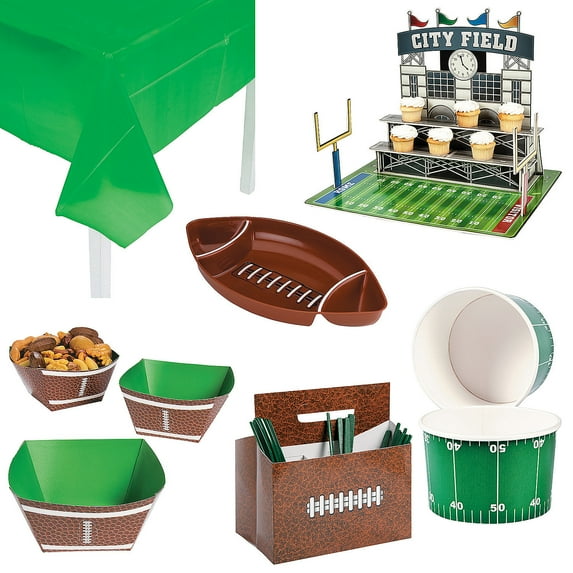 Football Party Serving Kit 22 Pieces - Walmart.com