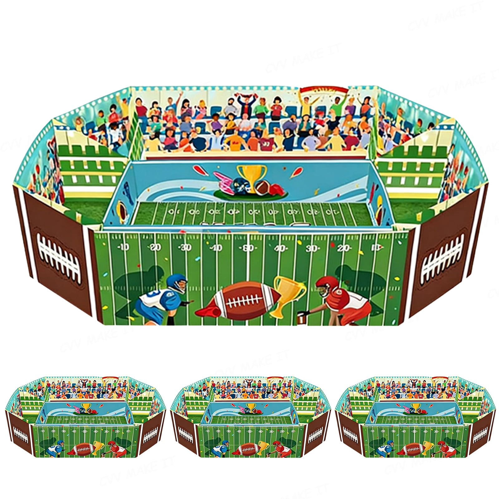 Football Party Supplies Kit Football Snack Stadium Tray Display ...