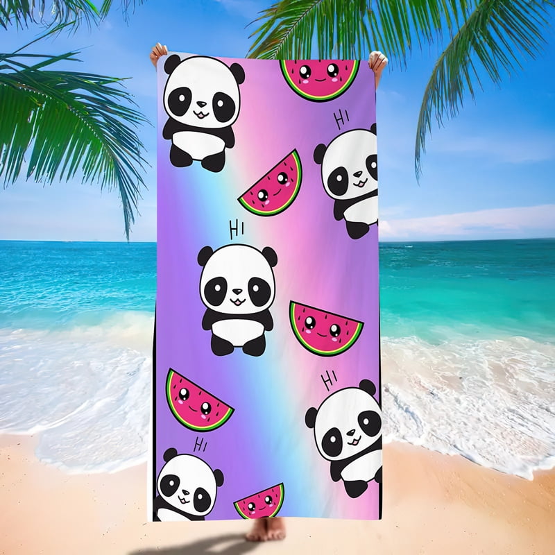 Football Pattern Beach Towel, Digital Printing Thin Quick-Dry Anti-Sand ...
