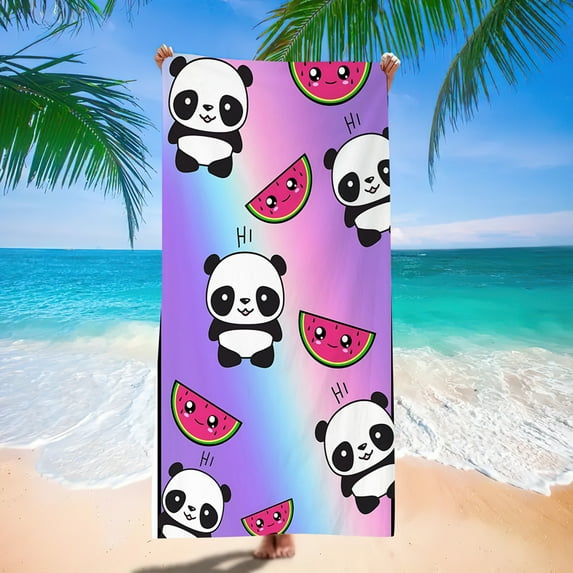 Football Pattern Beach Towel, Digital Printing Thin Quick-Dry Anti-Sand ...