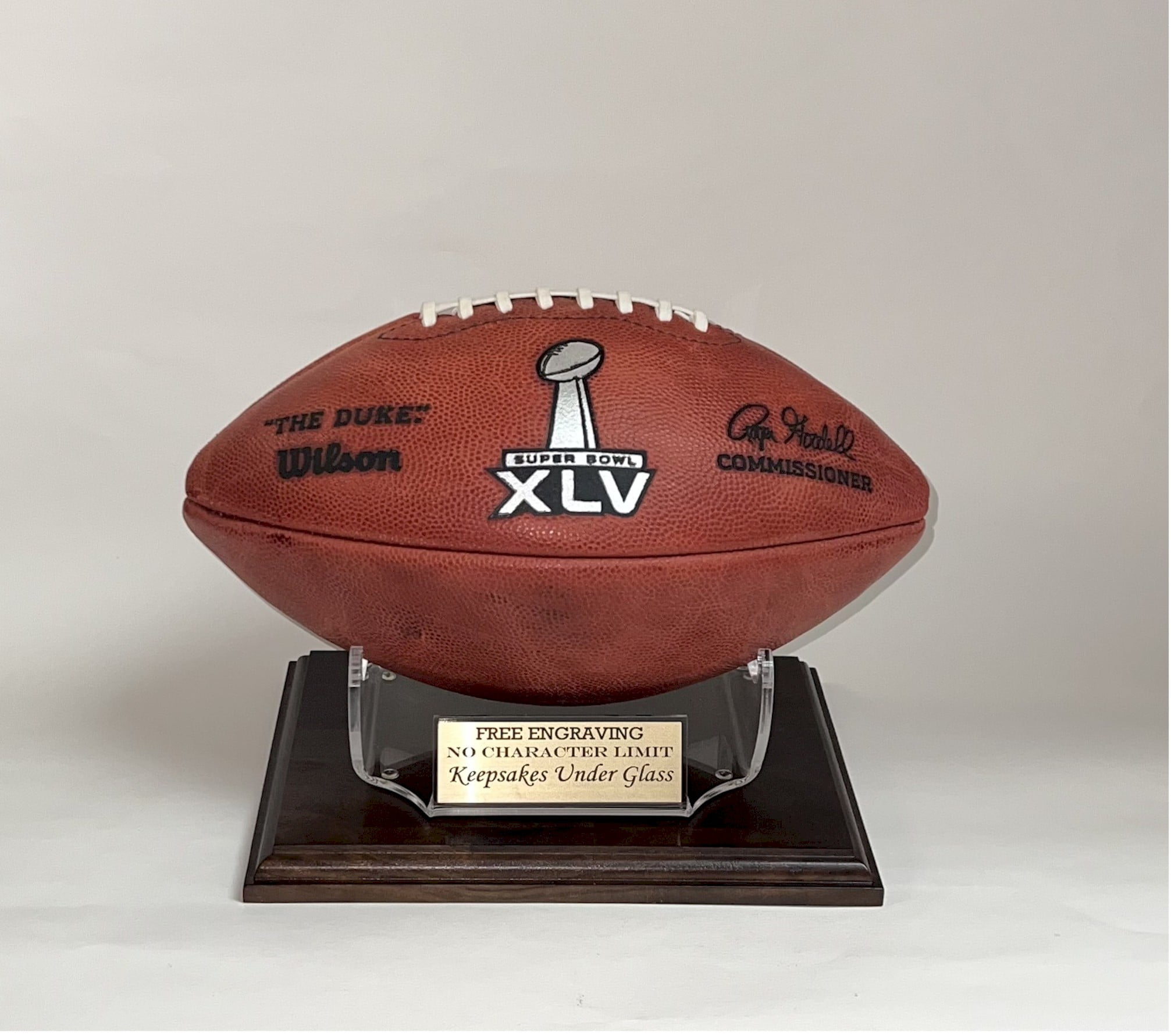 Football Personalized Acrylic Display Stand with Custom Nameplate ...