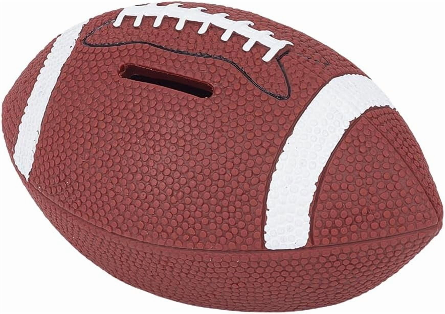Football Piggy Bank 7 Inch Decorative Resin Coin Bank Rugby Sports ...