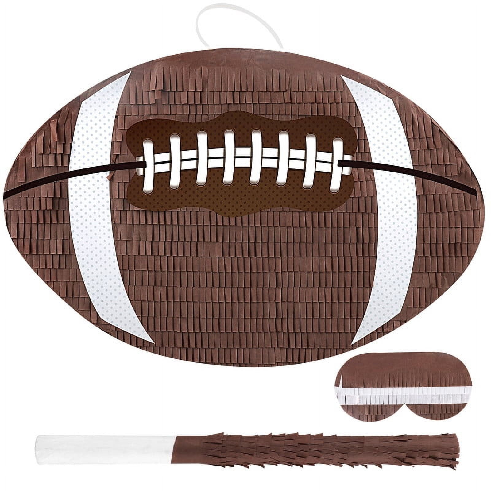 Football Pinata with Pinata Stick & Hanging Football Party Decorations ...