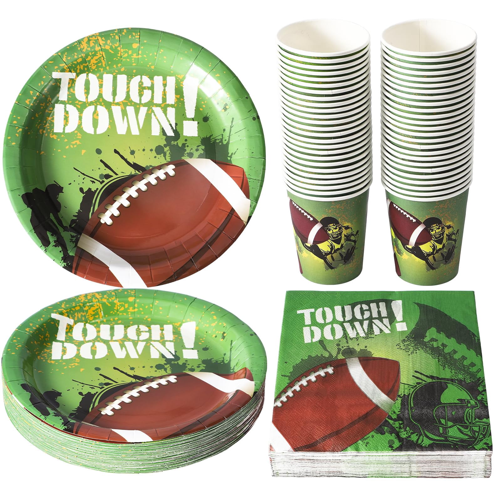 Football Plates and Napkins Football Party Supplies 2024, Football ...