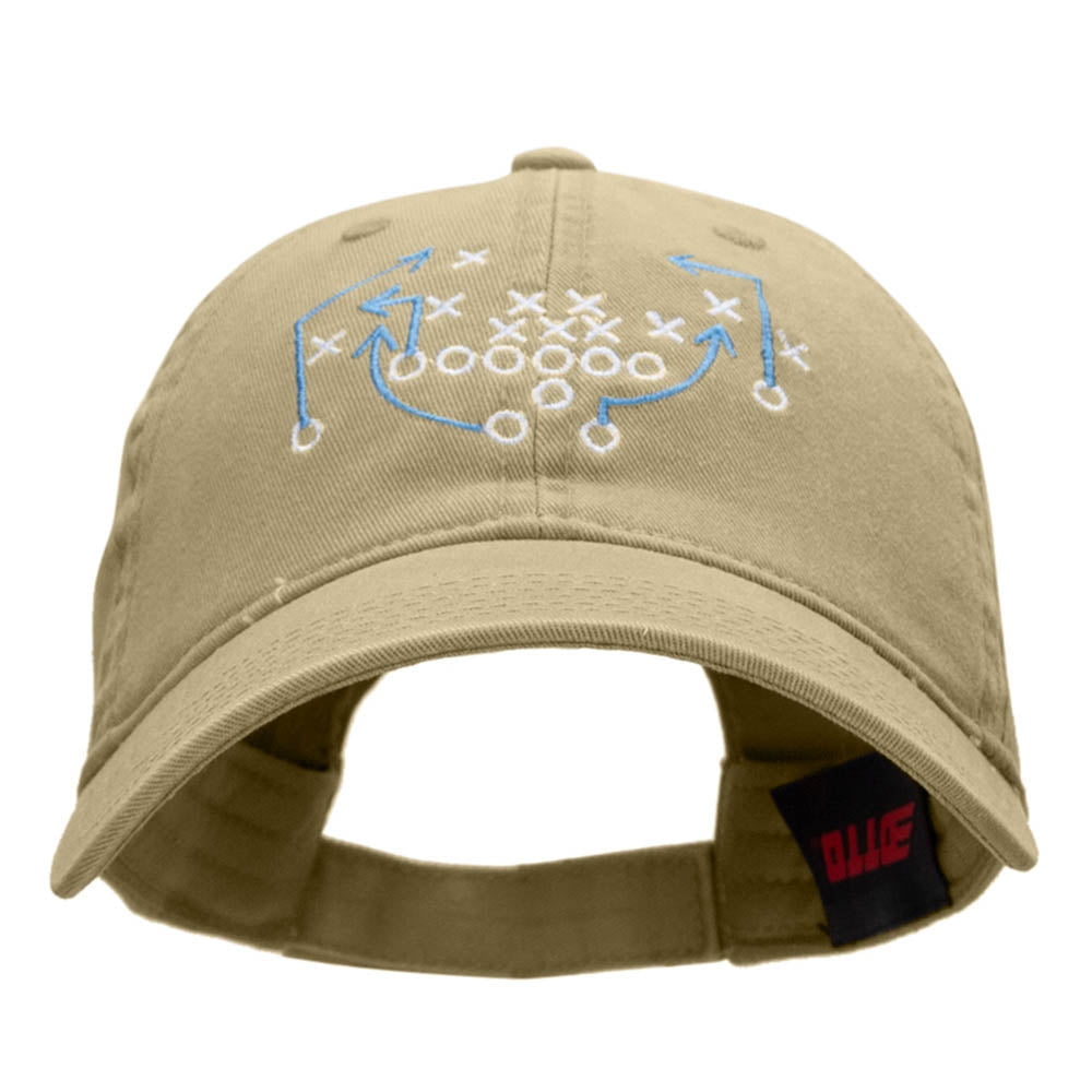 Football Play Embroidered Deluxe Garment Washed Cotton Twill Cap ...