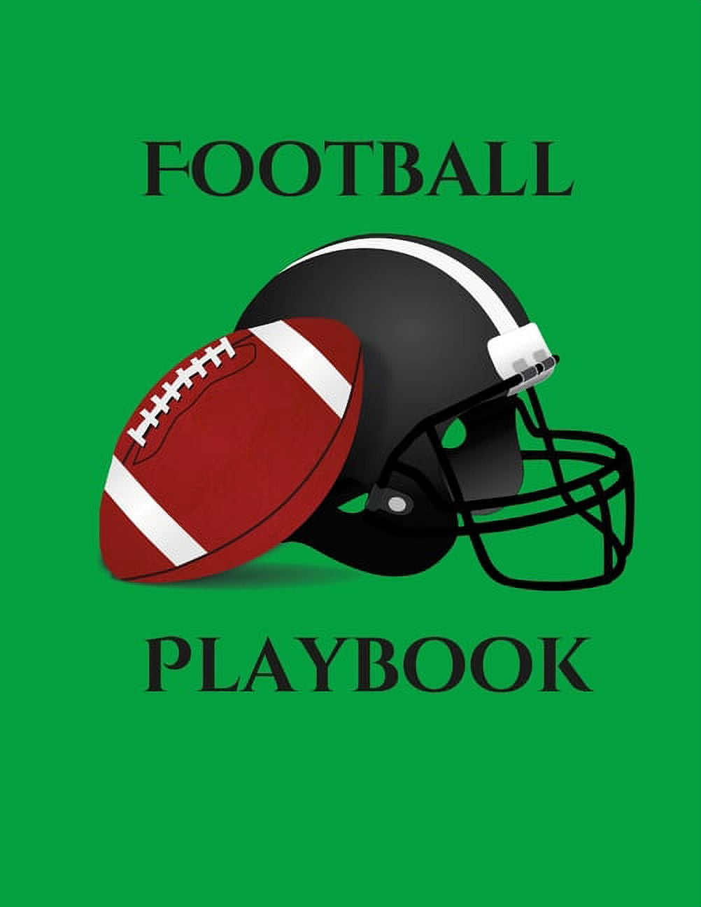 Football Playbook: 100 Page Football Coach Notebook with Field Diagrams ...
