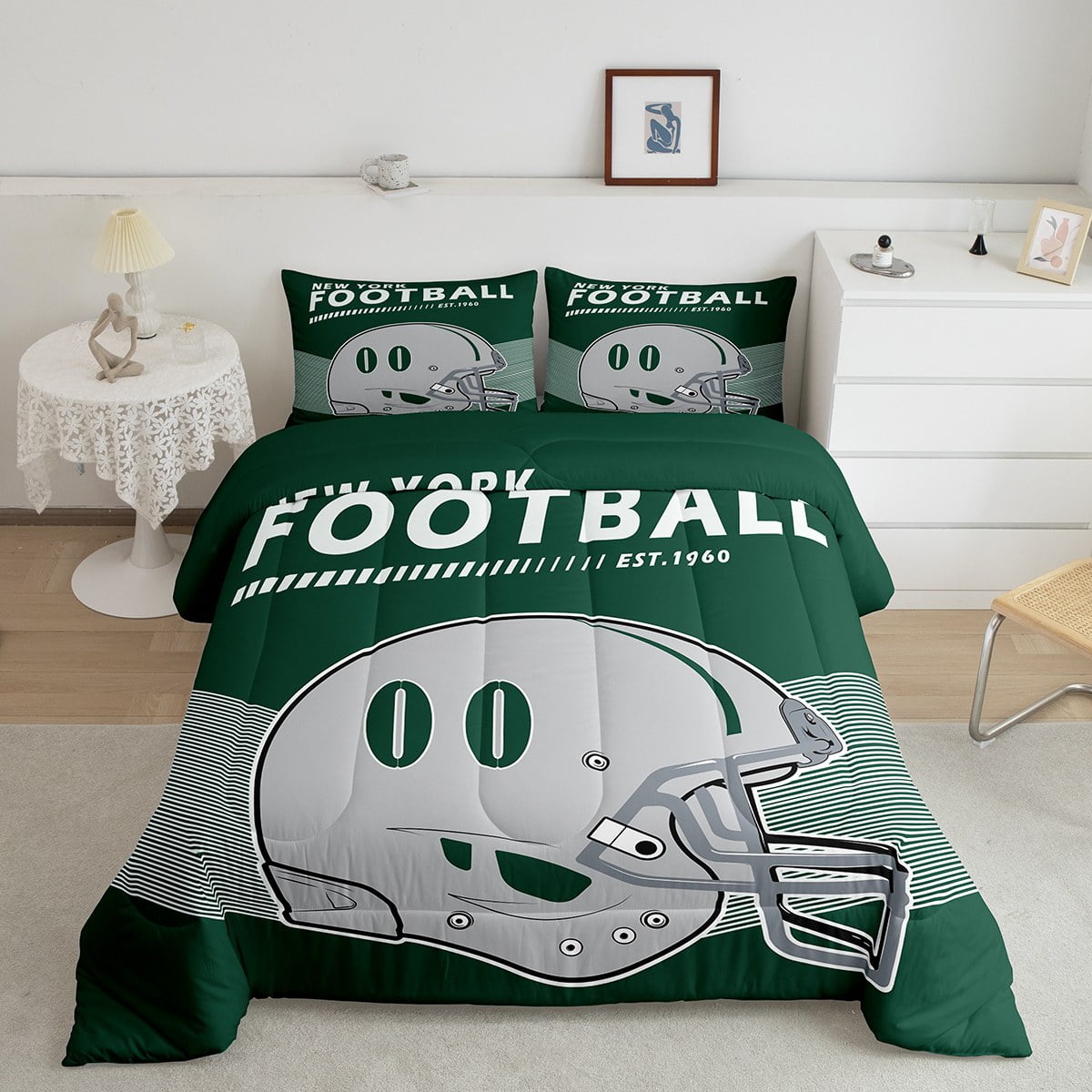 Football Player Bedding American Football City Style Comforter Set King ...