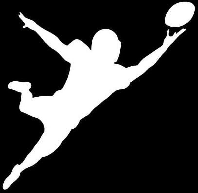 Football Player - Car Window - Premium Vinyl Decal/Sticker - Walmart.com