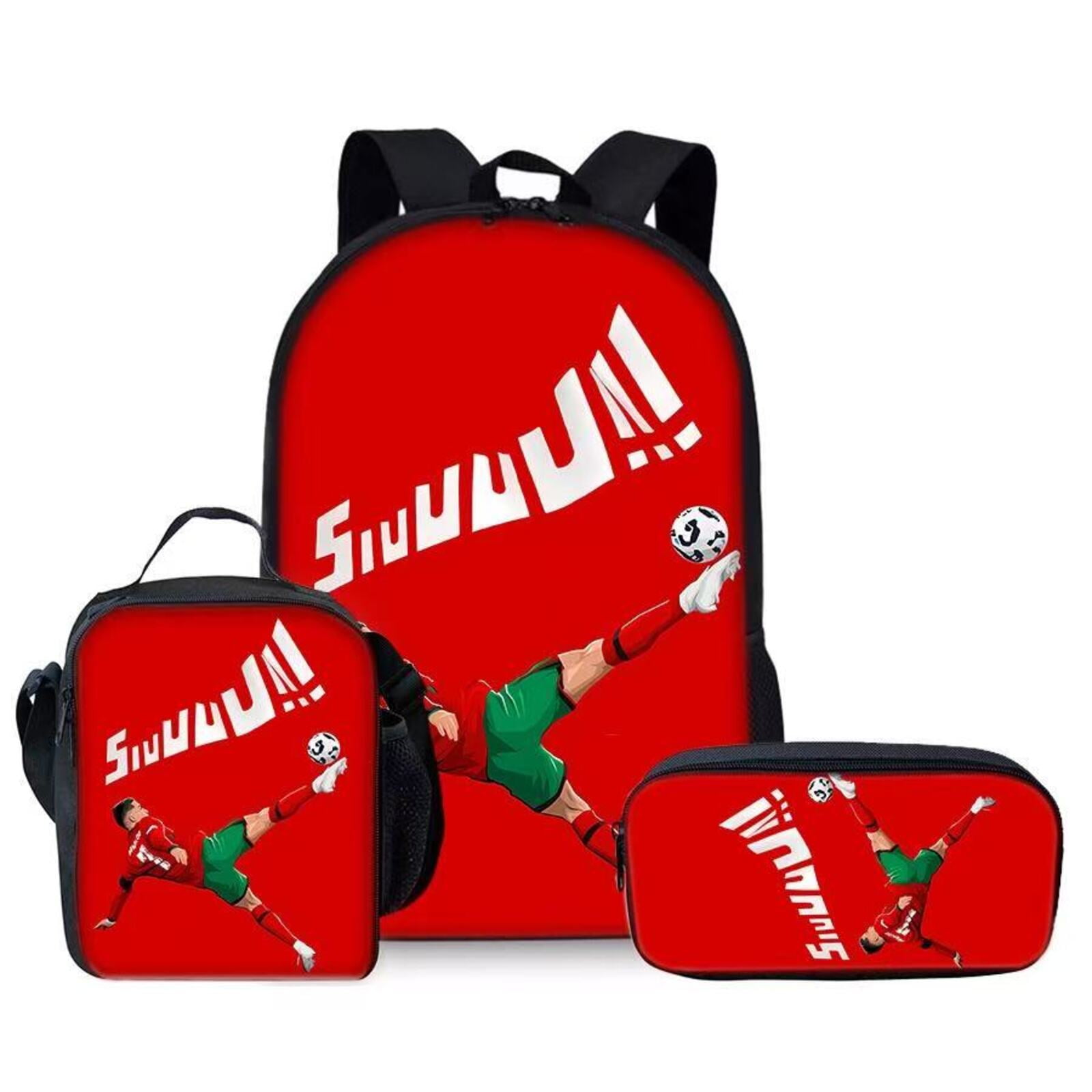 Football Player Cristiano Ronaldo Backpack, CR7 Backpack - Waterproof ...