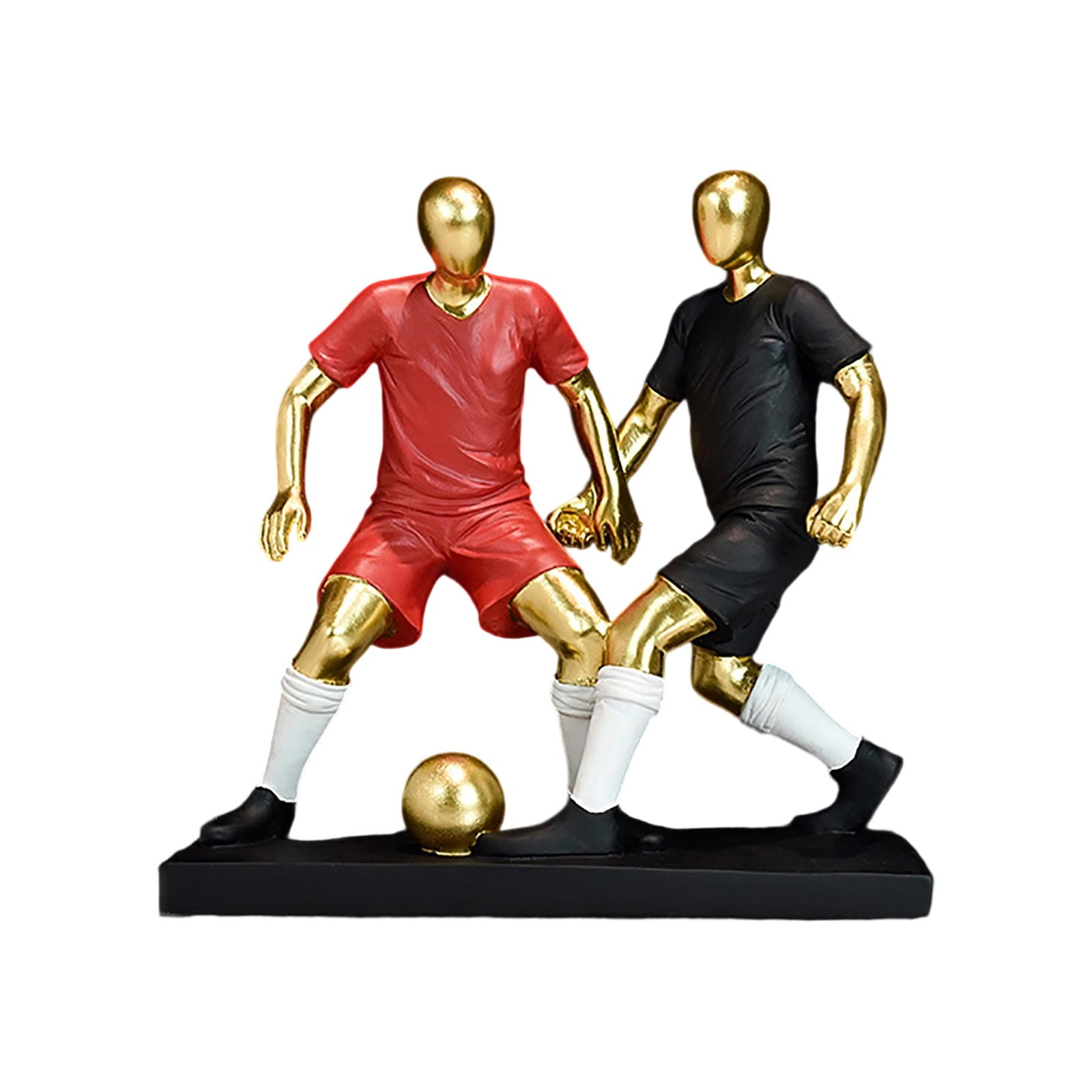 Football Player Figure Resin Craft Statue Ornaments Abstract Ball ...