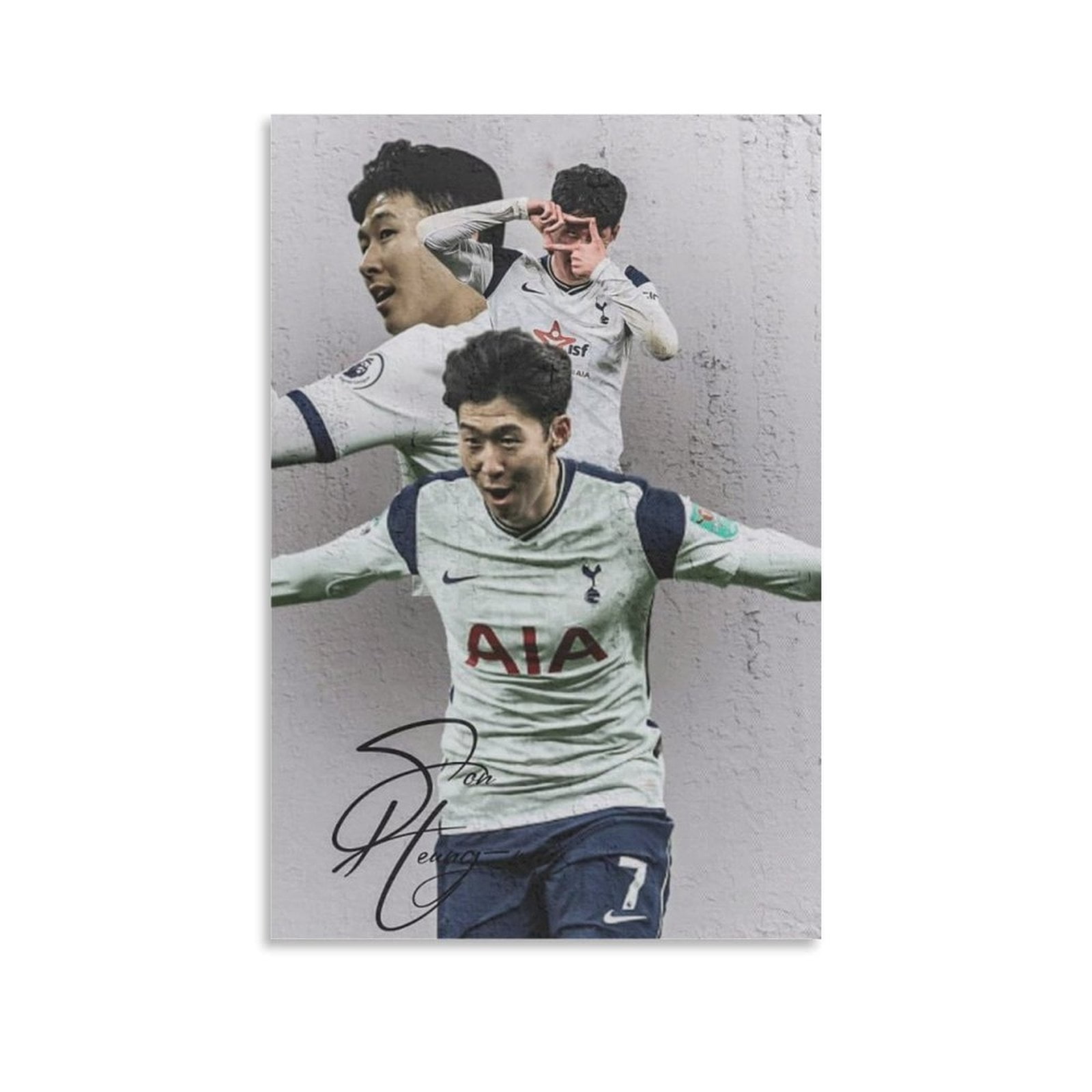 Football Player Heung-Min Son Poster Poster Cool Artworks Painting Wall ...