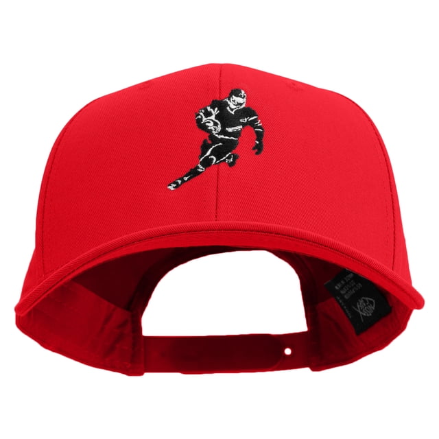 Football Player Silhouette Embroidered Unconstructed high profile ...