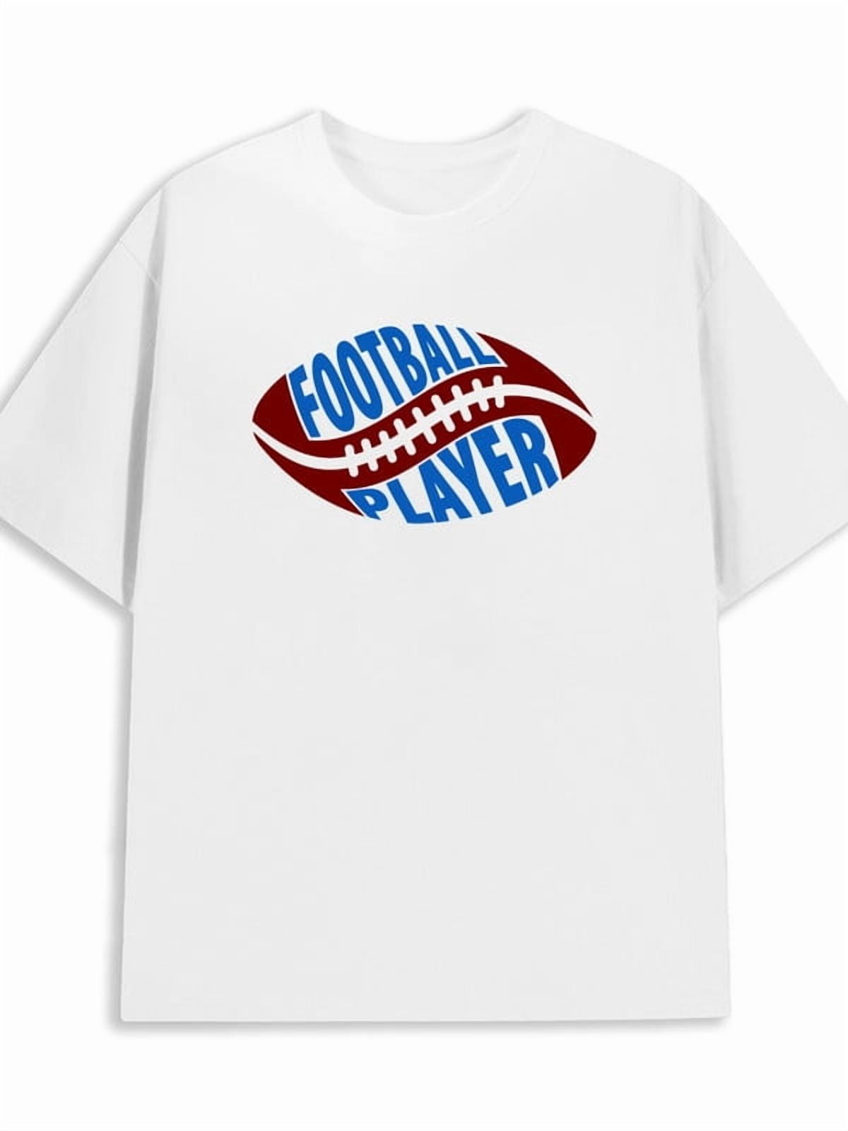 Football Player Tee fitness t shirts t shirt for men 180G 100% Cotton ...