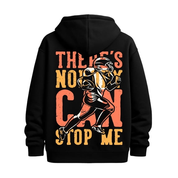 Football Player sweatshirt for men long sleeve black Cool Hoodies,Funny ...