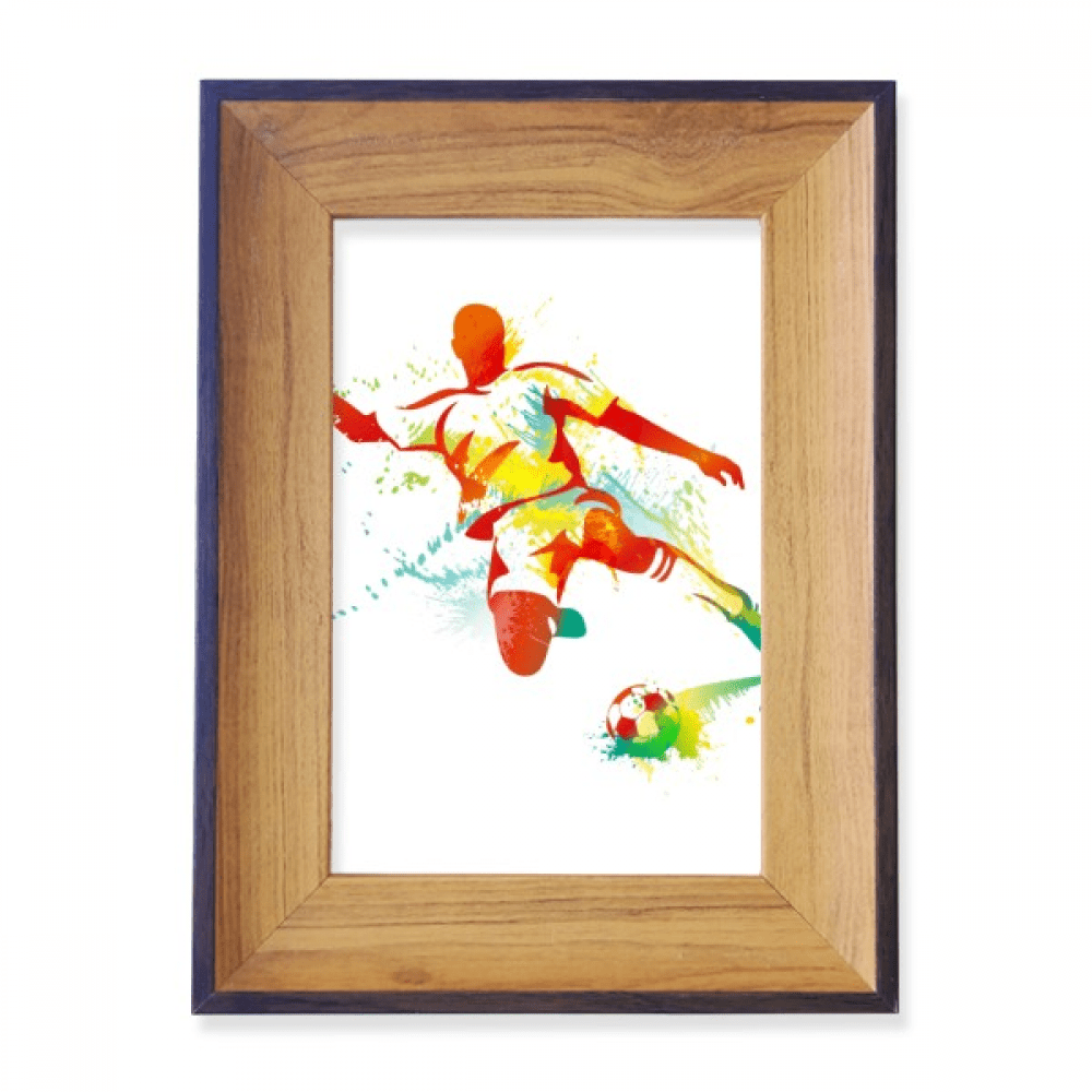 Football Players Kick Football Soccer Photo Frame Exhibition Display ...