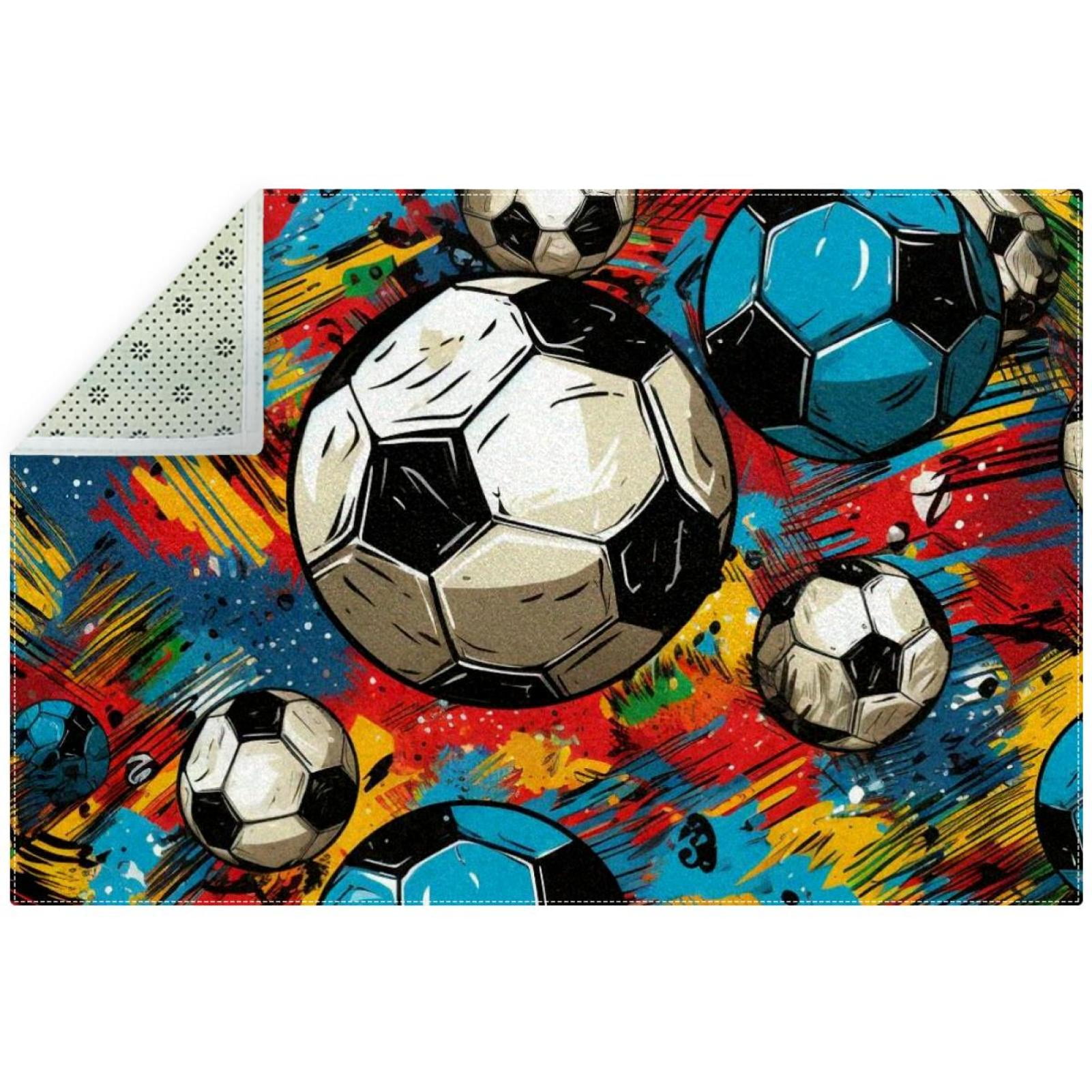Football Polyester Indoor Mat for Comfort and Style - Home or Office ...