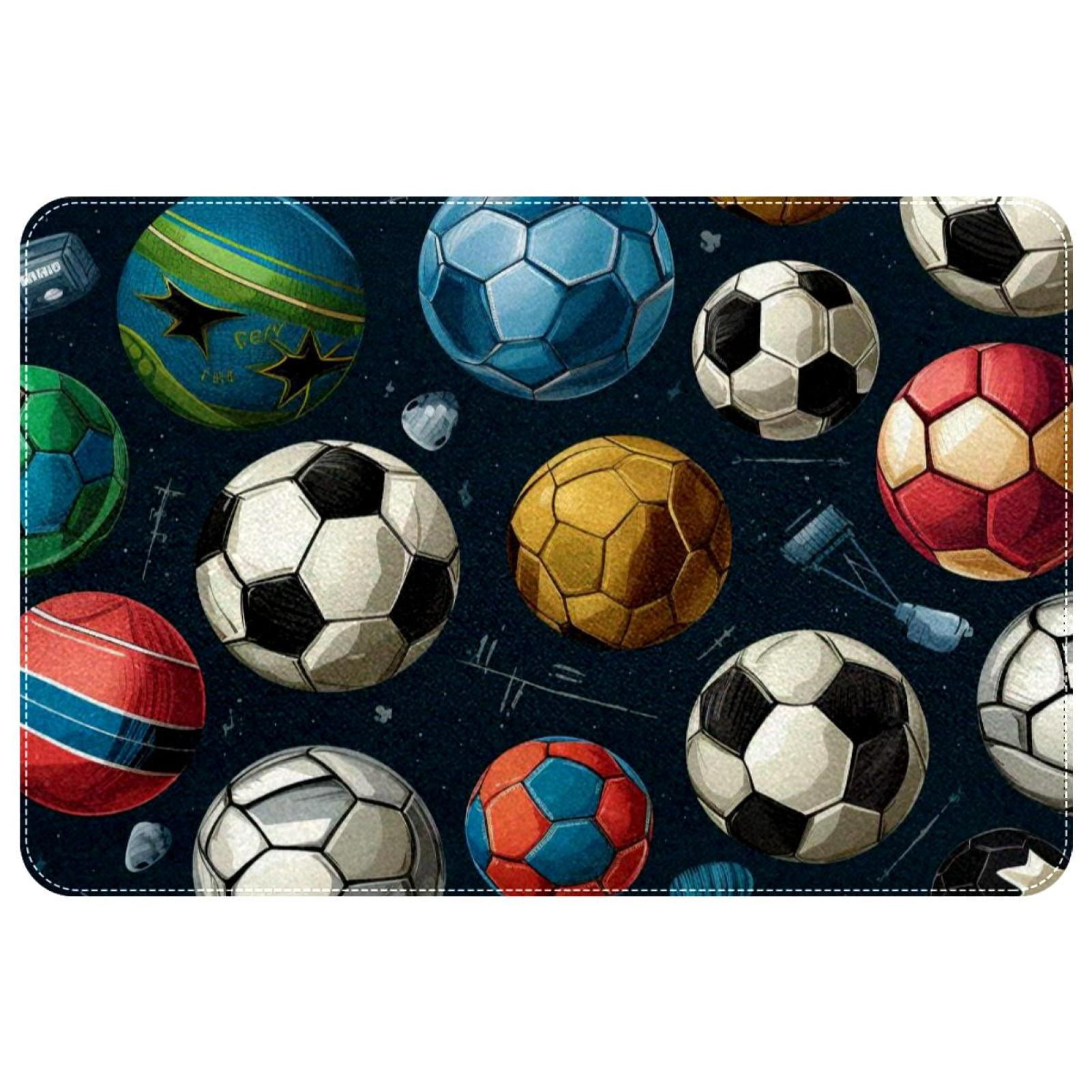 Football Polyester Non-Slip Machine Washable Floor Mat: Outdoor Carpet ...
