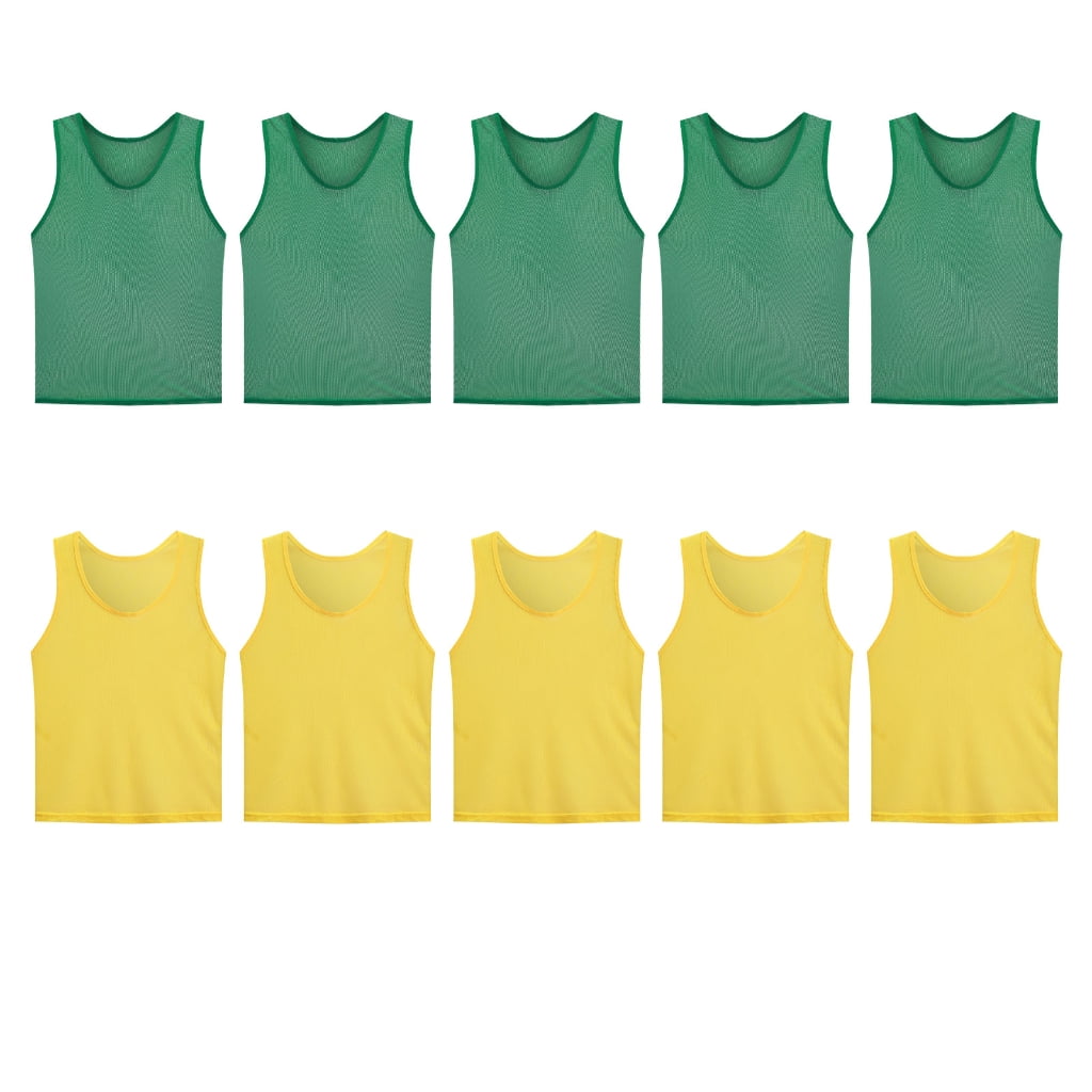 Football Practice Vests Moisture Wicking Meshes for Team Sports Adults ...