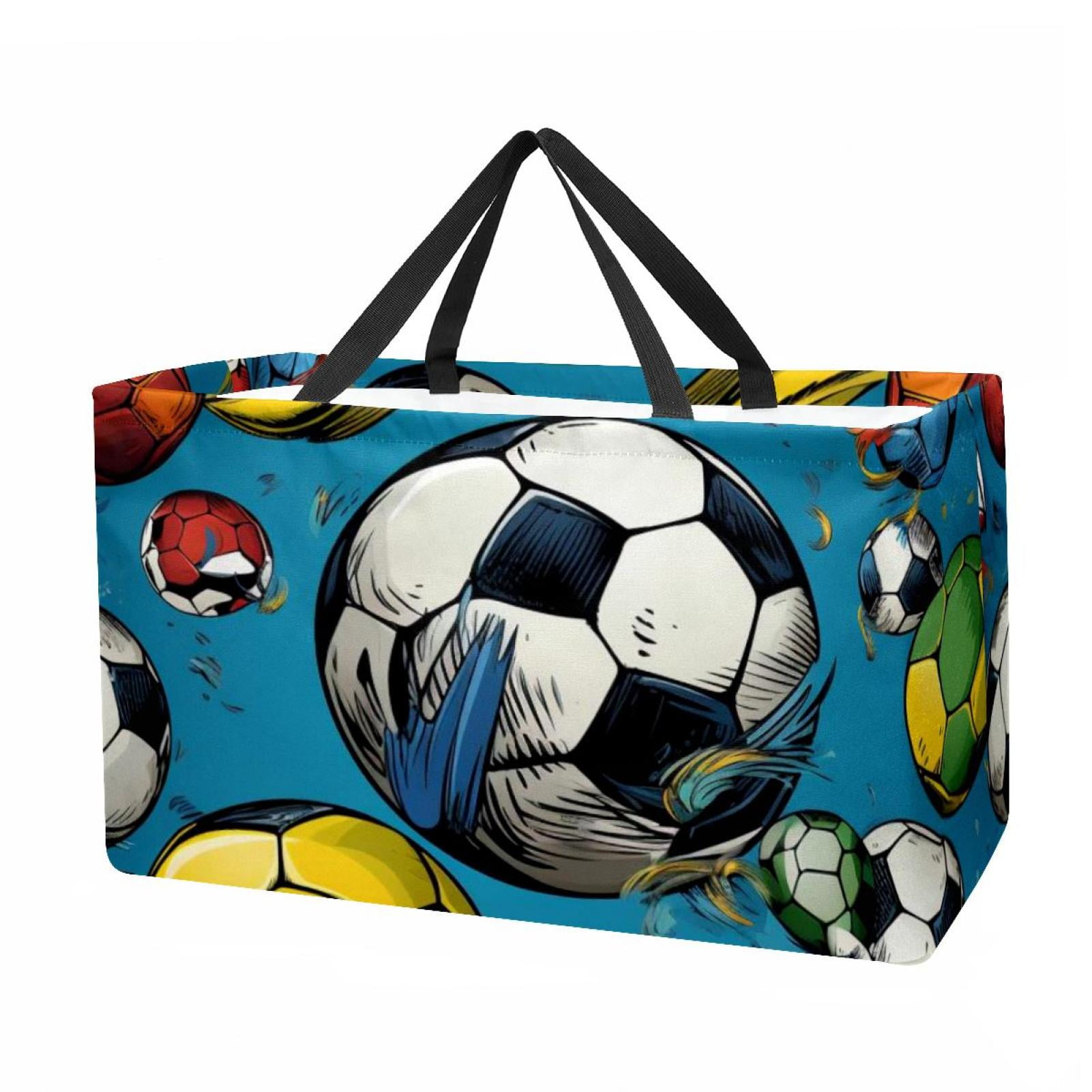 Football Premium Oxford Cloth Shopping Bags: Reusable, Foldable, and ...
