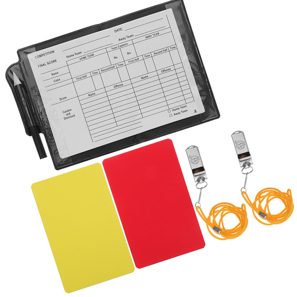 Football Professional Referee Kit Red and Yellow Cards for Soccer Metal ...