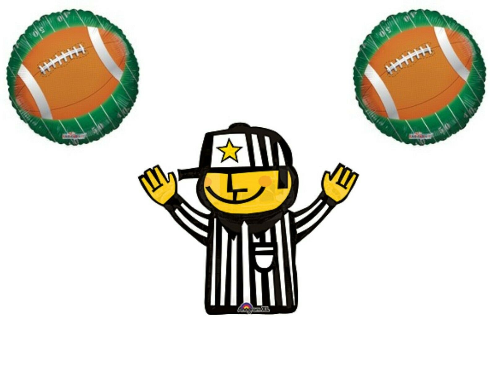 Football Referee Game Day Birthday Party Balloons Decorations Supplies ...